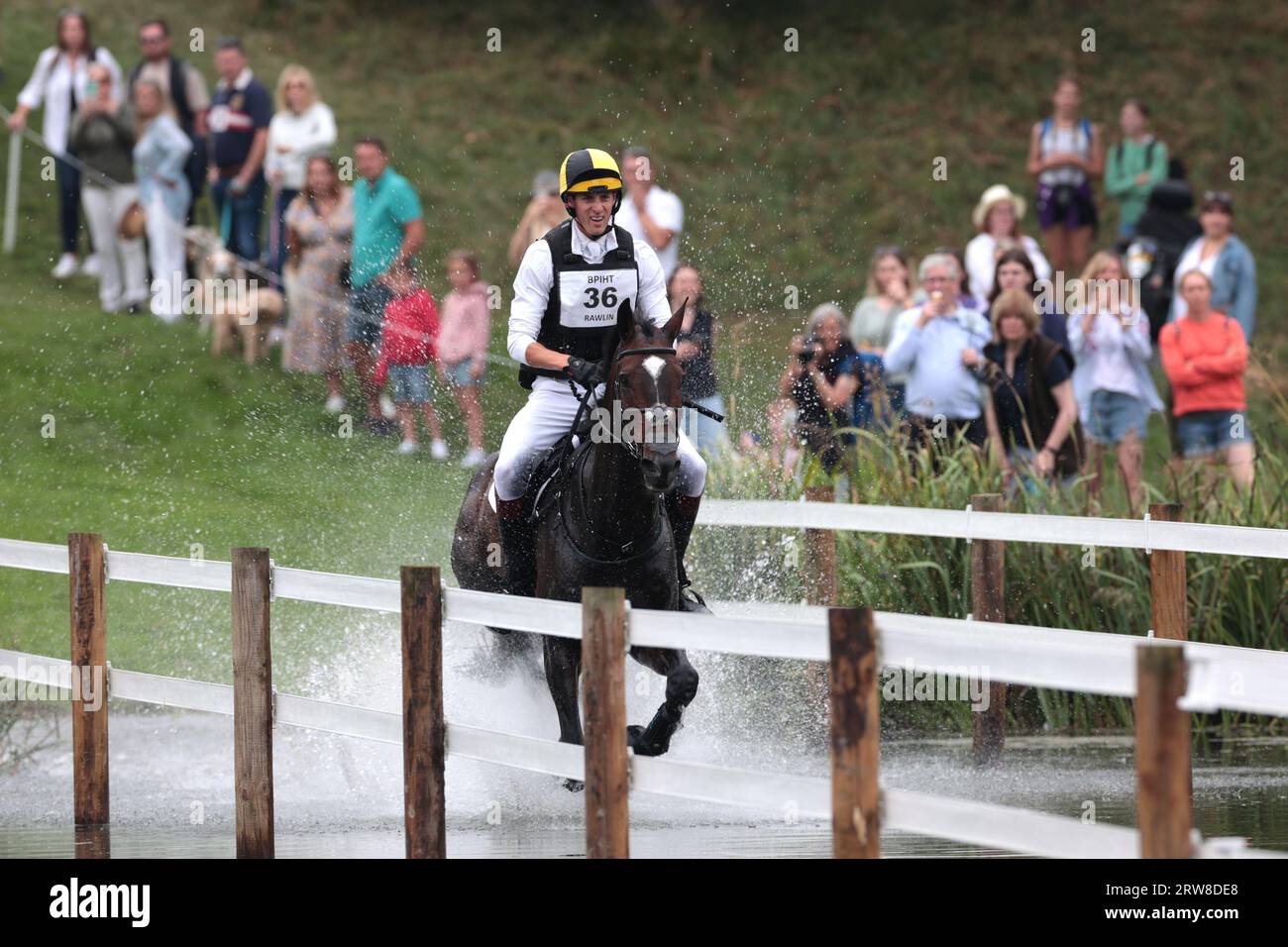 Will Rawlin riding Ballycoog Breaker Boy in the CCI-L 4* during the ...