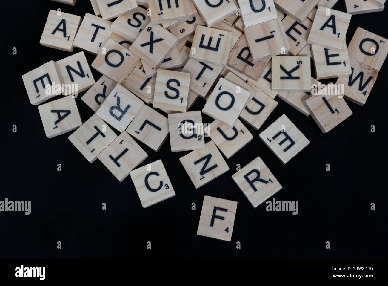 Lake Elsinore, CA, USA - September 17, 2023: Overhead view of a pile of ...