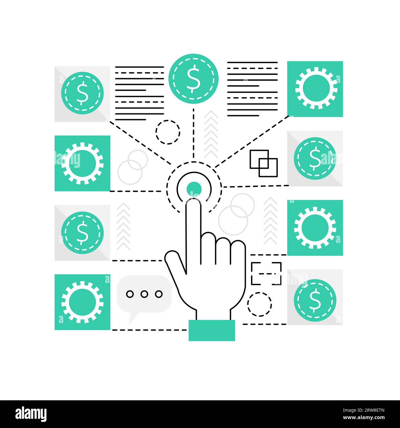 Pay per click advertising. Digital marketing strategy, online payments ...