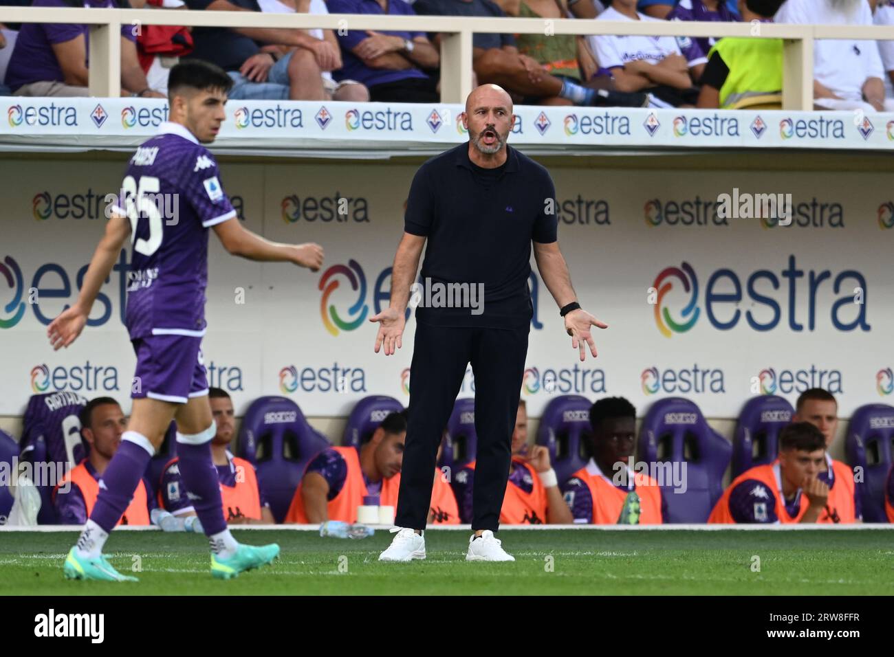 Vincenzo Italiano Coach (Fiorentina) during the Italian "Serie A" match ...