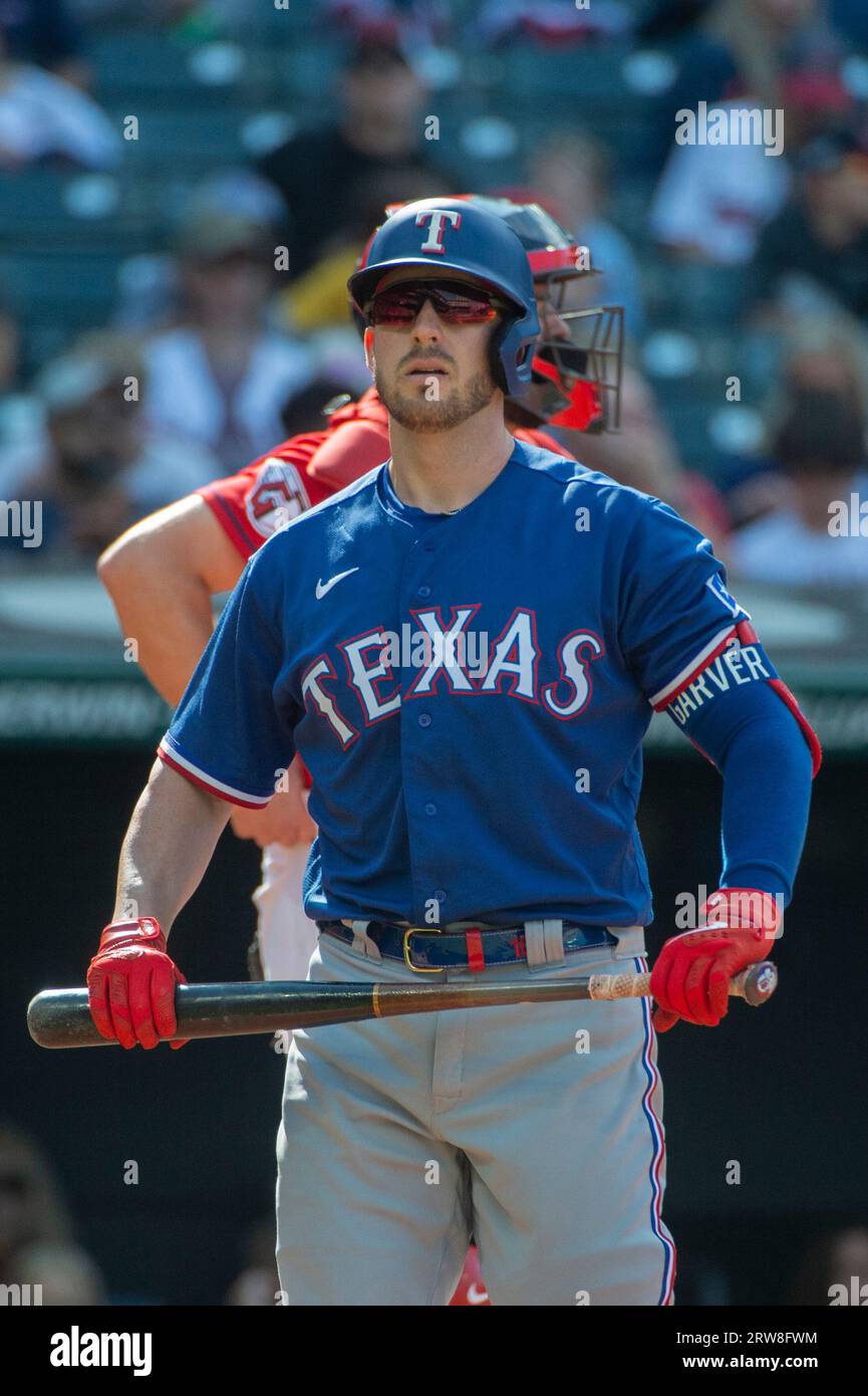 Texas Rangers' Mitch Garver walks to the dugout after a strike out by ...