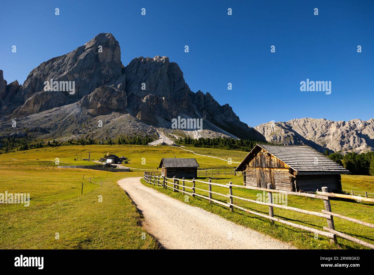 View of the Peitlerkofel (Sass de Putia), mountain of Dolomites in ...