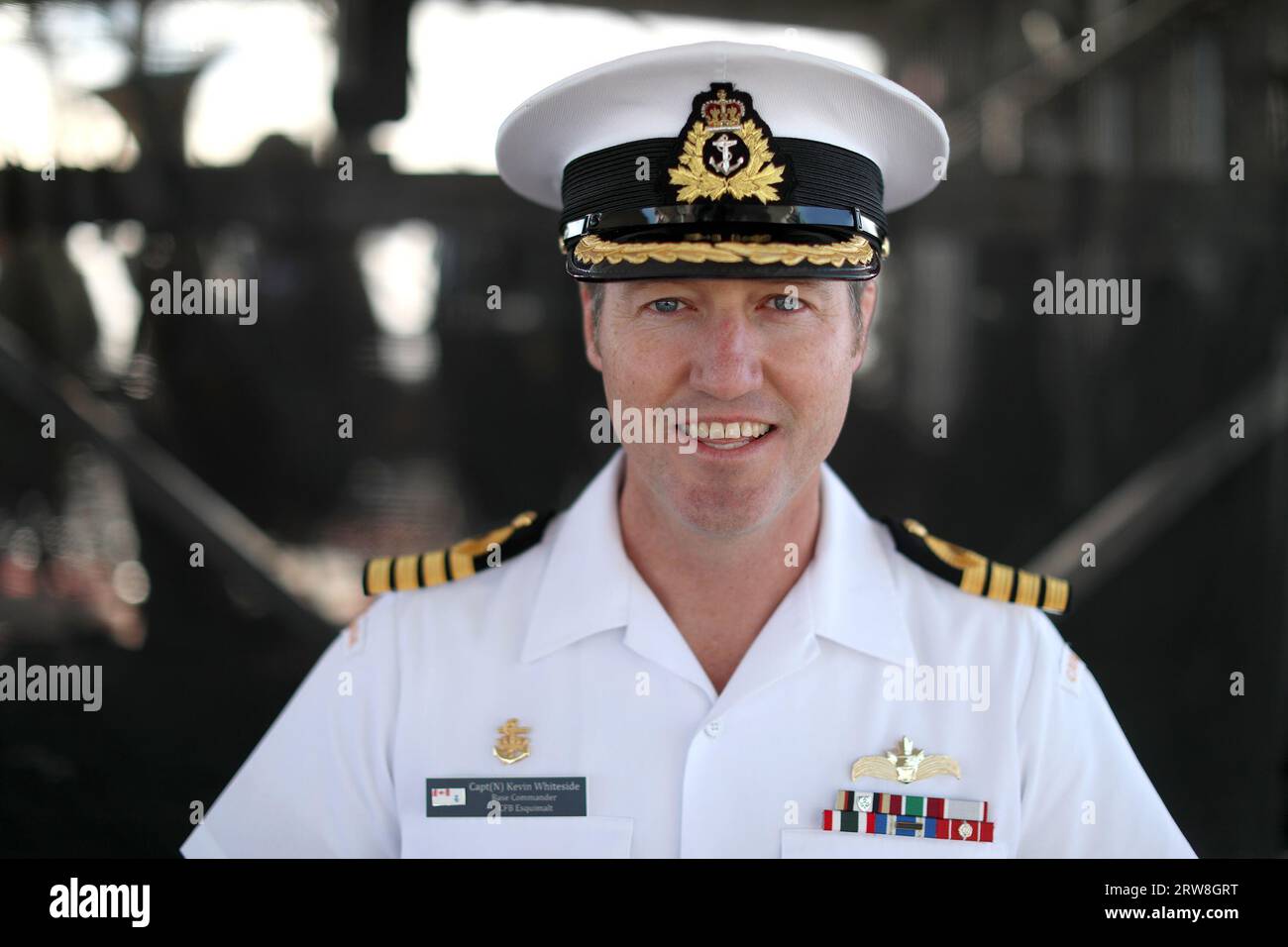 Victoria, Can. 17th Sep, 2023. CFB Esquimalt Base Commander Capt. Kevin ...