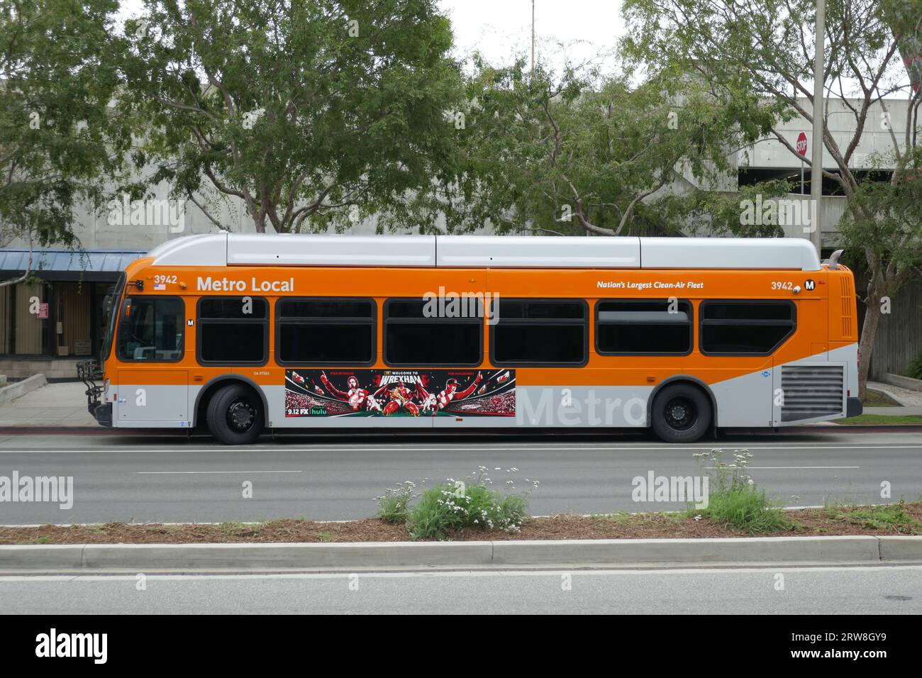 Los Angeles, California, USA 16th September 2023 Welcome to Wrexham Bus ...