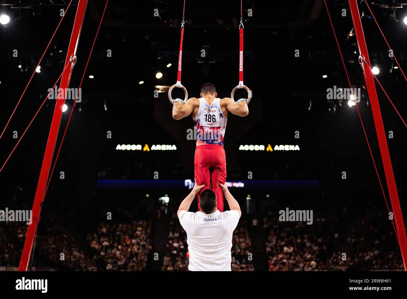 Panama athlete Pablo Broszio seen competing at the international ...