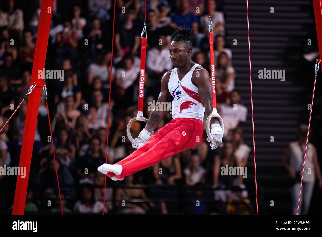 Paris, France. 16th Sep, 2023. French gymnast Cameron-Lie Bernard seen ...
