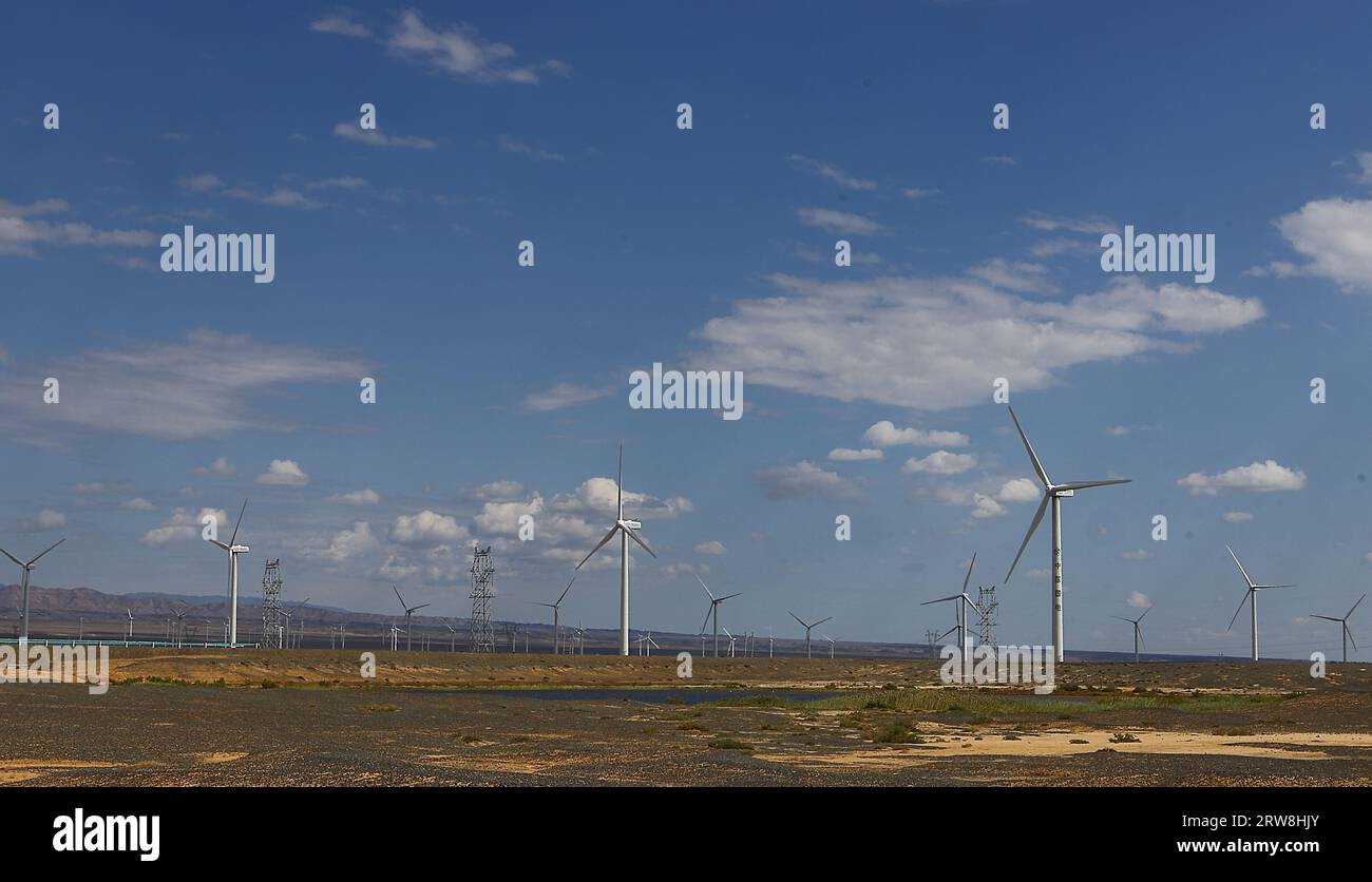 ALASHANKOU, CHINA - SEPTEMBER 16, 2023 - Wind power continues to be ...