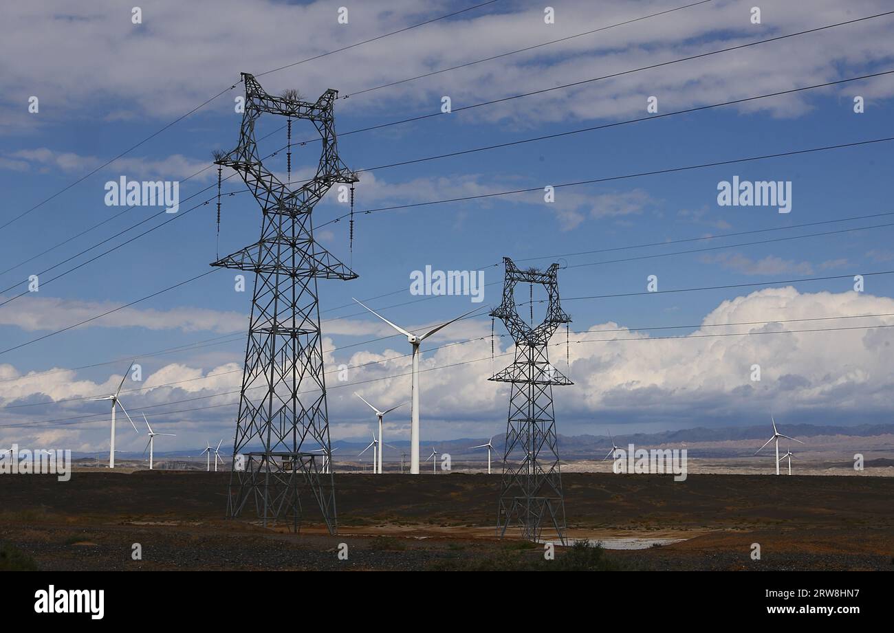 ALASHANKOU, CHINA - SEPTEMBER 16, 2023 - Wind power continues to be ...