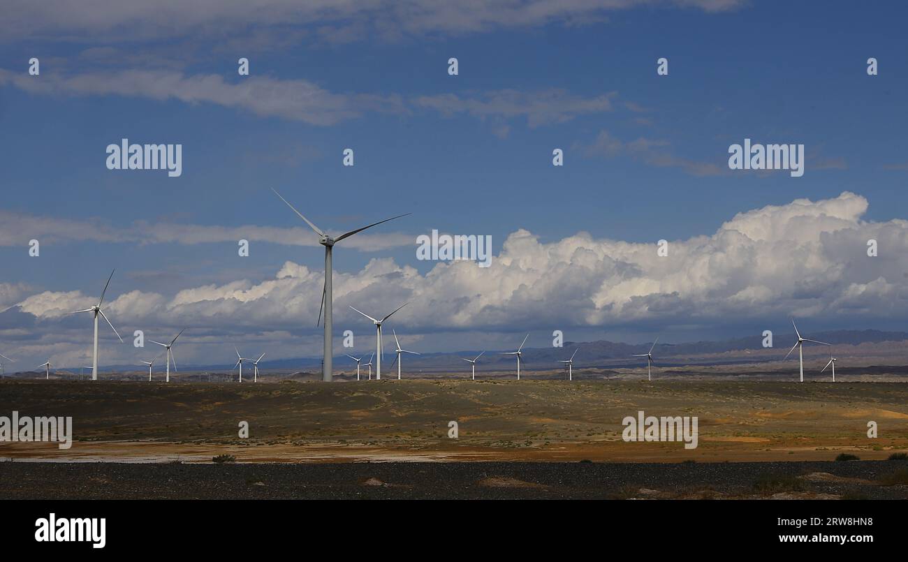 ALASHANKOU, CHINA - SEPTEMBER 16, 2023 - Wind power continues to be ...