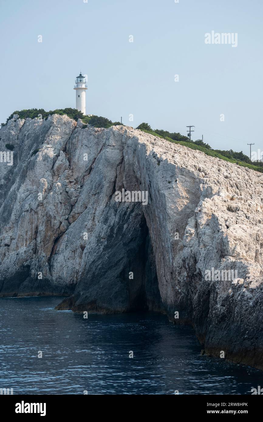 Amazing Panoramic view of coastline of Lefkada, Ionian Islands, Greece ...