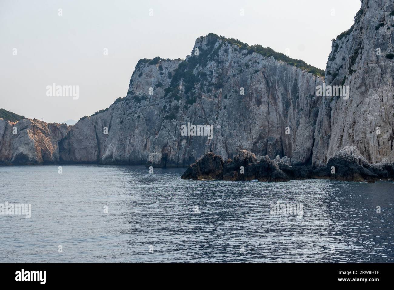 Amazing Panoramic view of coastline of Lefkada, Ionian Islands, Greece ...