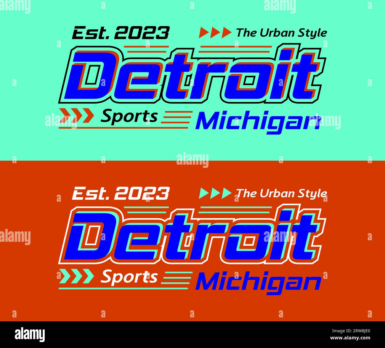 Detroit city racing typeface, graphic typography for t-shirt, posters ...