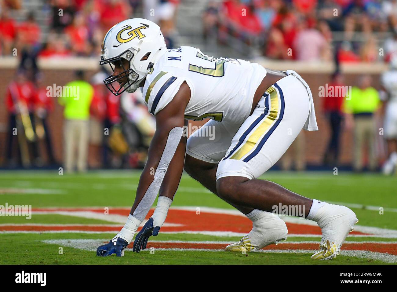 OXFORD, MS - SEPTEMBER 16: Georgia Tech defensive lineman Noah Collins ...