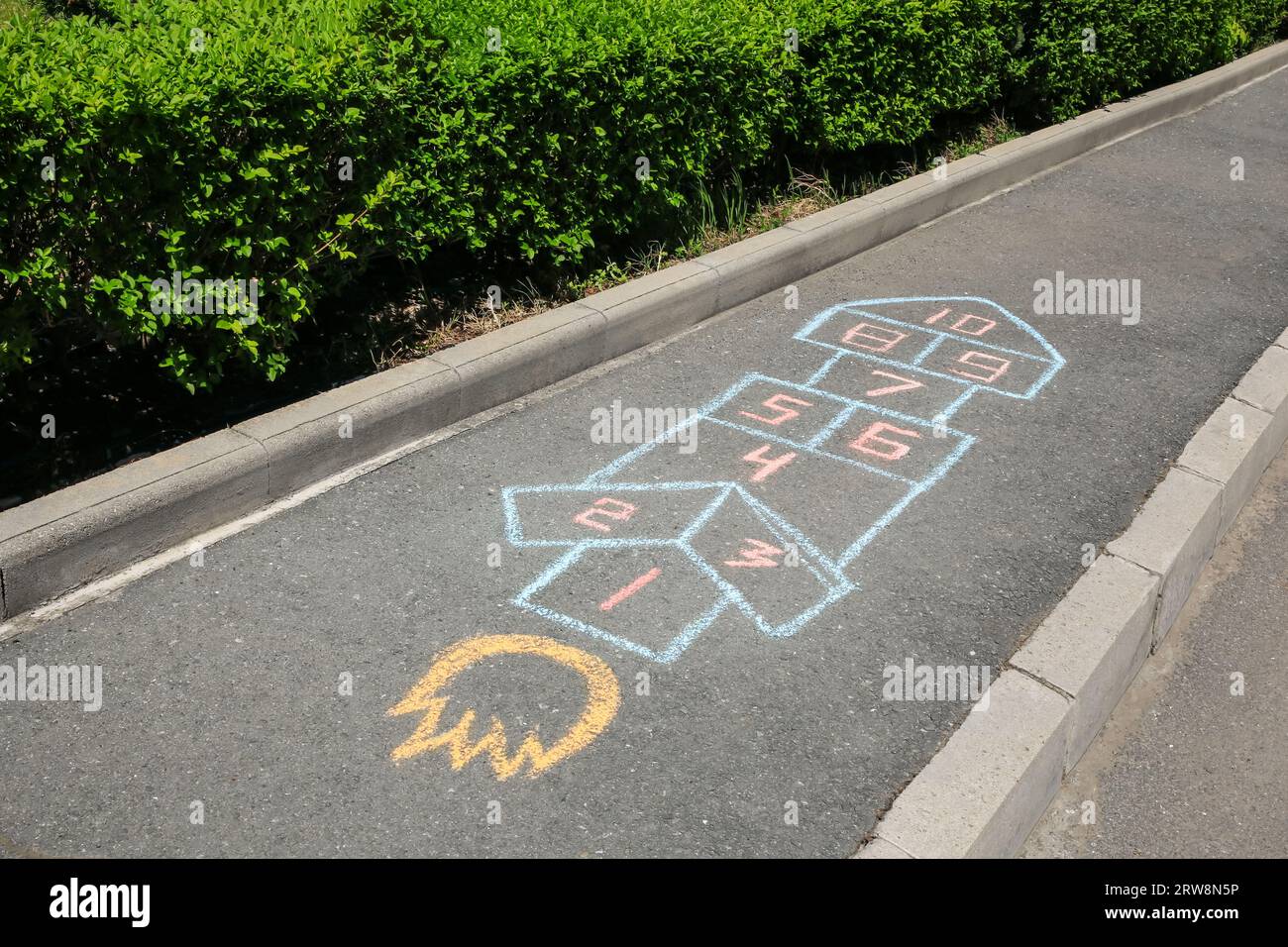 Hopscotch park hi-res stock photography and images - Alamy