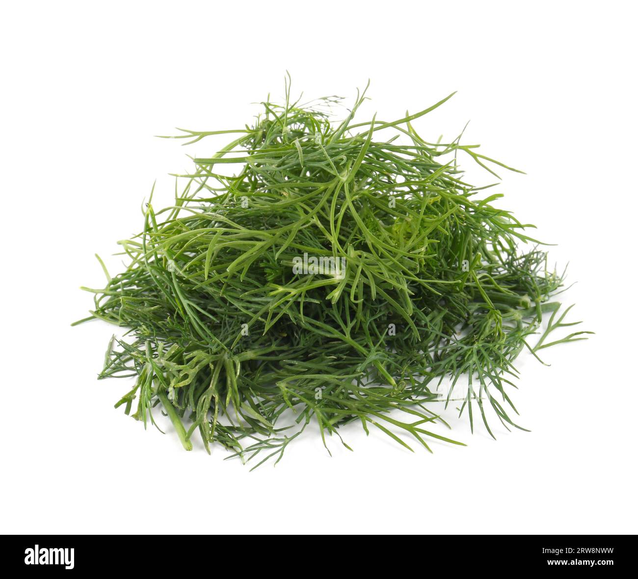 Pile of fresh green dill isolated on white Stock Photo - Alamy