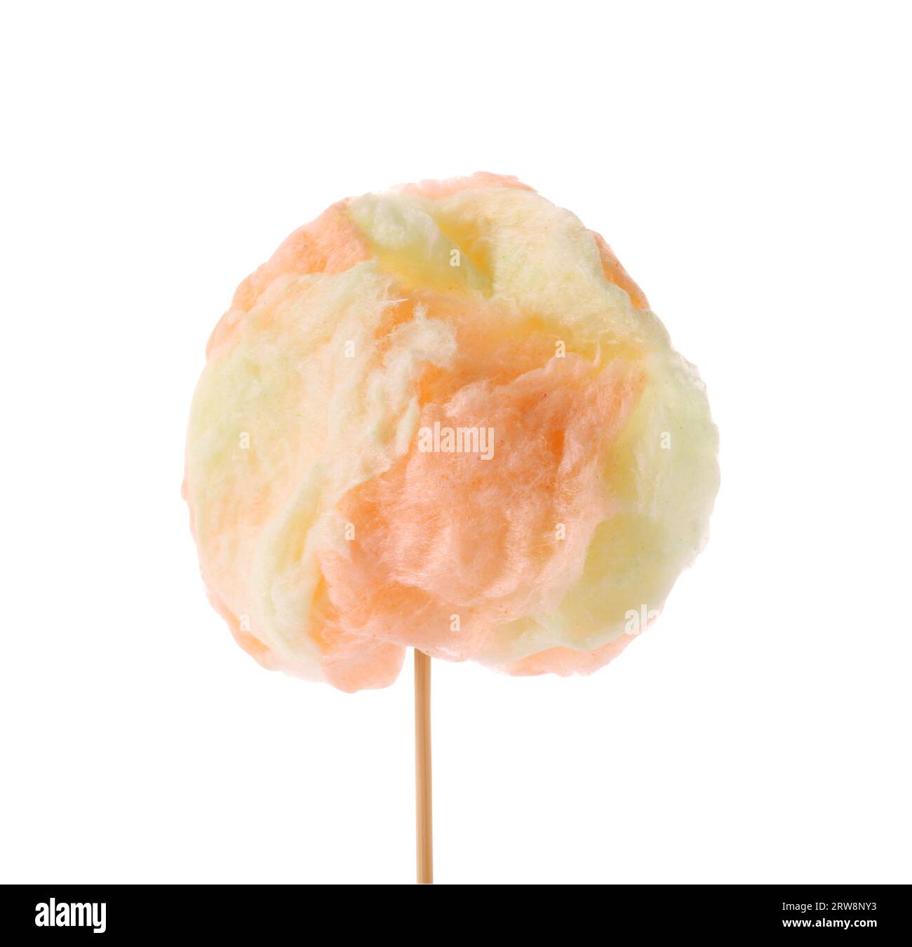 Sweet color cotton candy isolated on white Stock Photo - Alamy