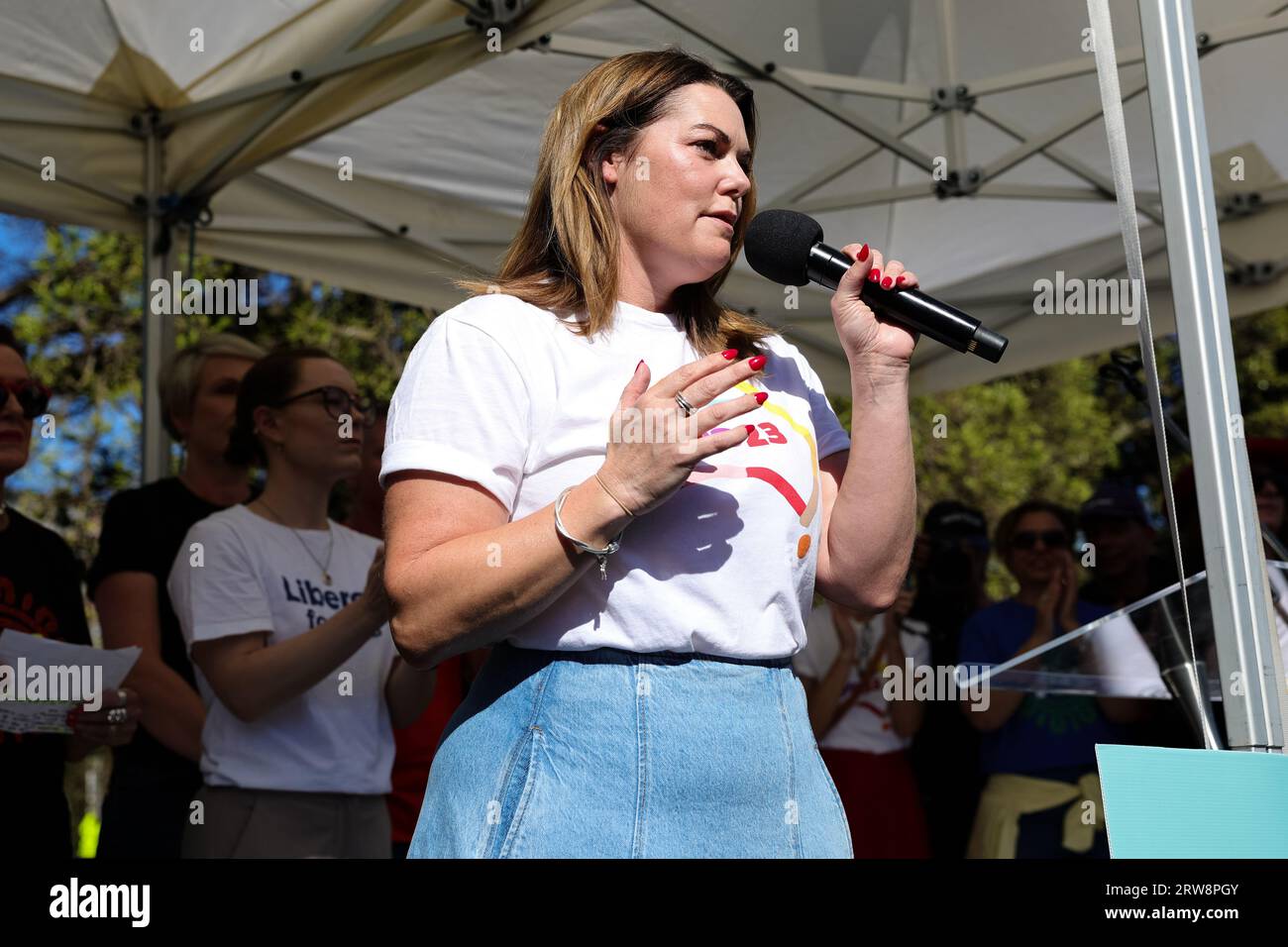 Sydney, AUSTRALIA, 17 September, 2023. Walk for Yes. Senator Sarah ...