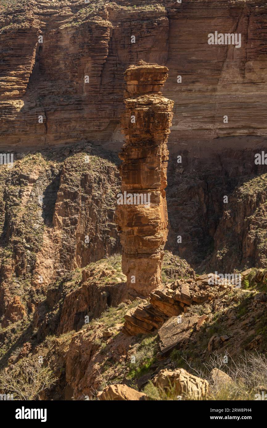 One Hunderd And Thirty Foot Tower At Monument Creek In Grand Canyon ...