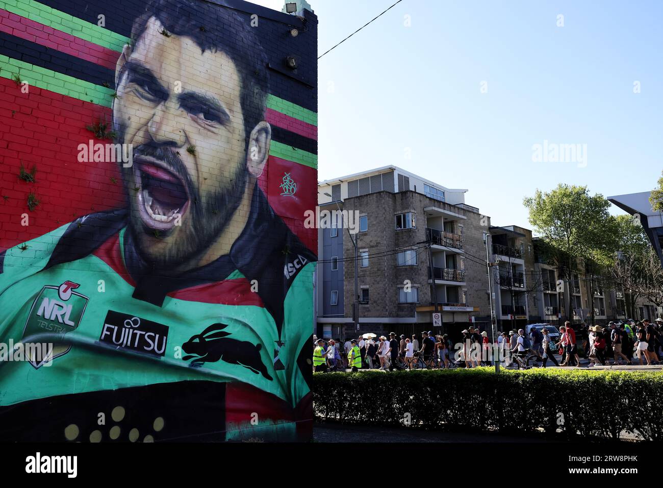 Sydney, AUSTRALIA, 17 September, 2023. Walk for Yes. Supporters walk ...