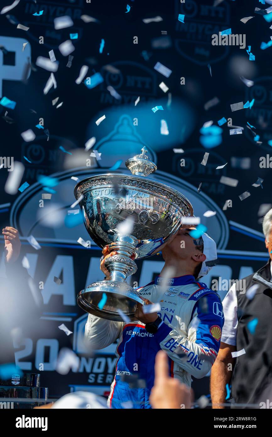 Monterey, CA, USA. 10th Sep, 2023. INDYCAR Series driver, ALEX PALOU ...