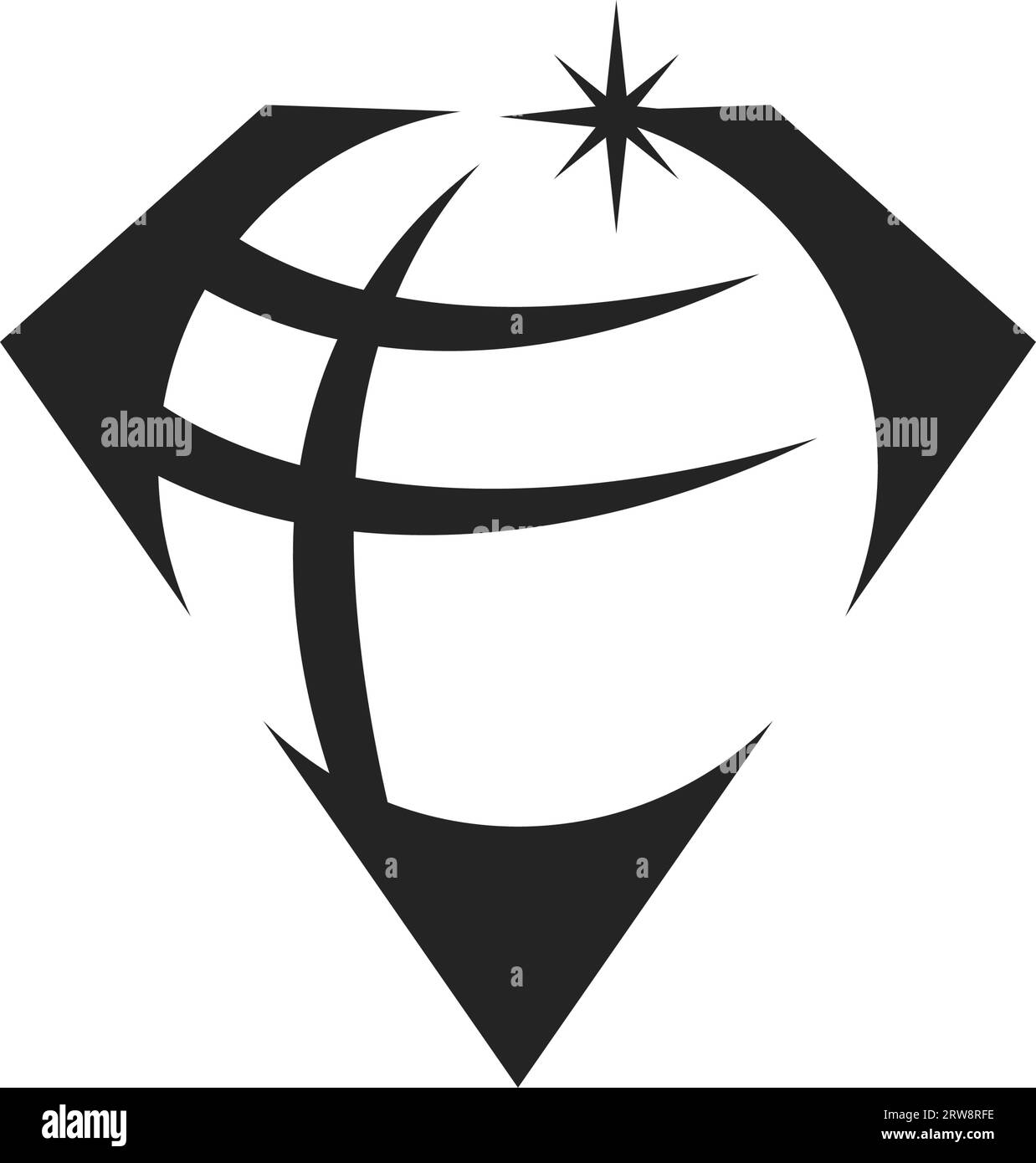 diamond logo template Isolated. Brand Identity. Icon Abstract Vector ...