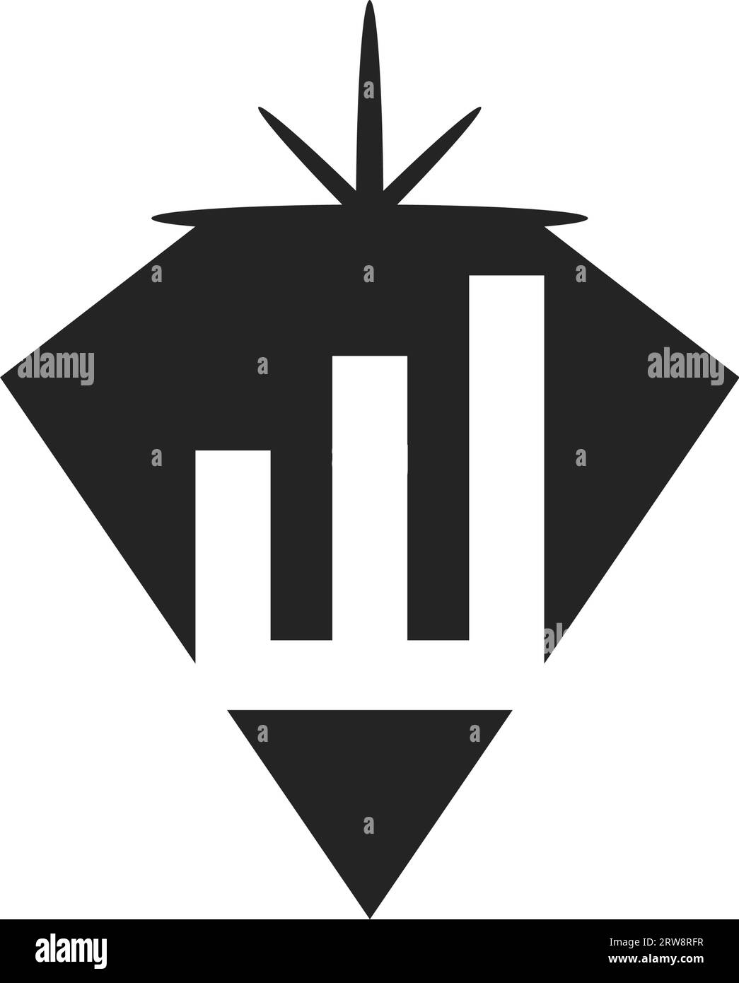 diamond logo template Isolated. Brand Identity. Icon Abstract Vector ...