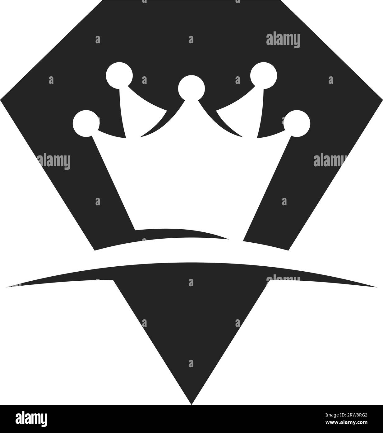 Diamond logos Black and White Stock Photos & Images - Alamy