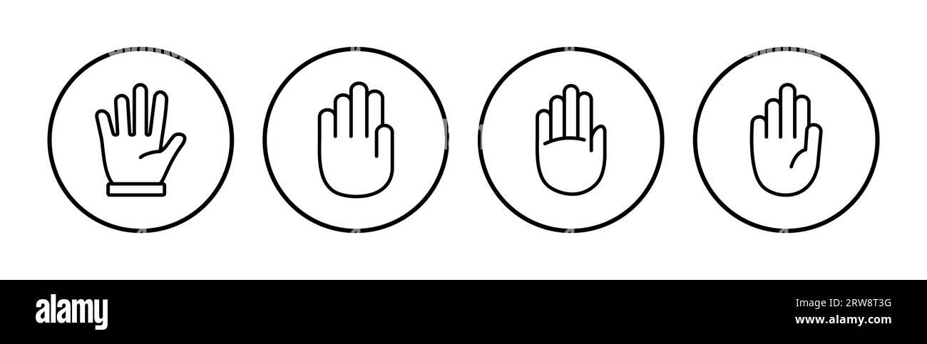 Hand icon vector. hand symbols. palm Stock Vector Image & Art - Alamy