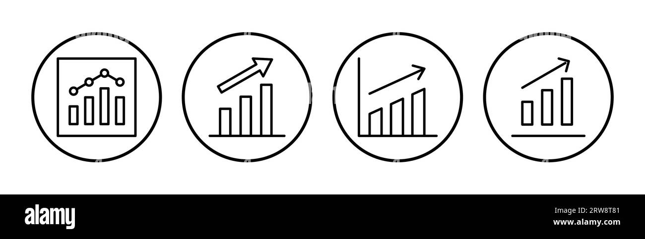 Growing graph Icon vector. Chart icon. Graph Icon Stock Vector Image ...