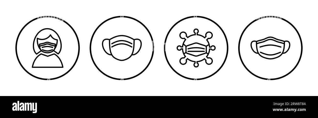 Face mask icon vector. medical Face Mask icon Stock Vector Image & Art ...