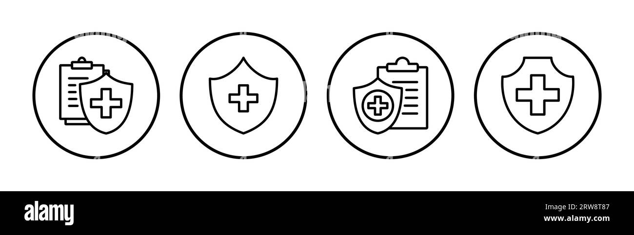 Health insurance icon vector. medical insurance icon Stock Vector Image ...