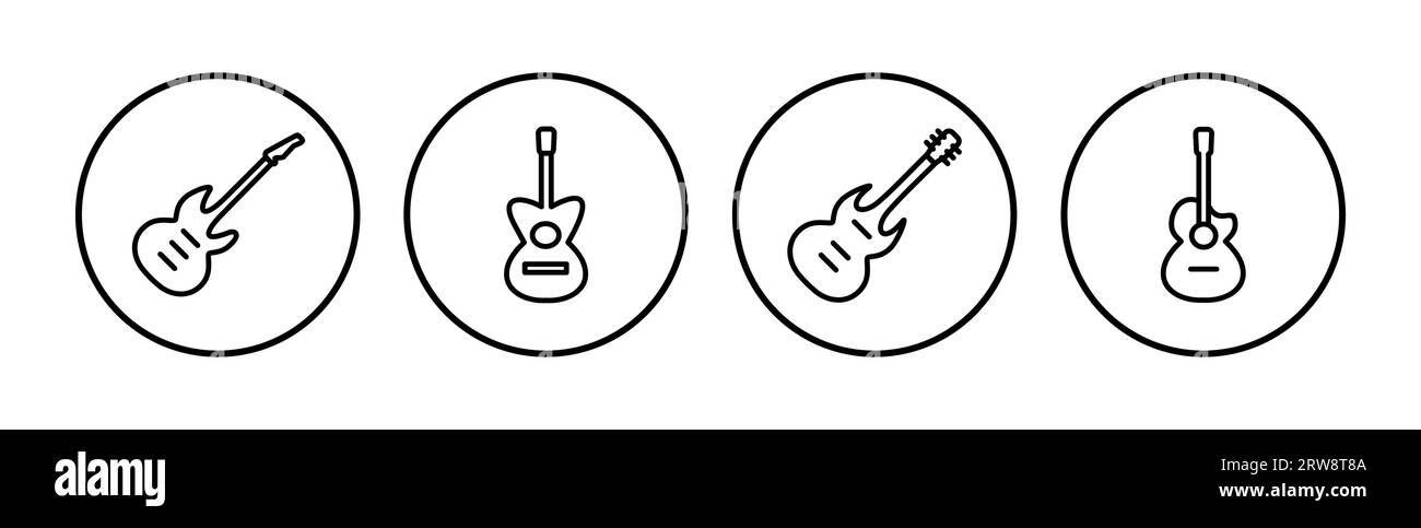 Guitar icon vector. musical instrument sign Stock Vector Image & Art ...