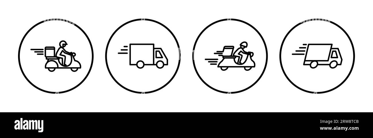 Delivery icon vector. Shipping fast delivery icon Stock Vector Image ...