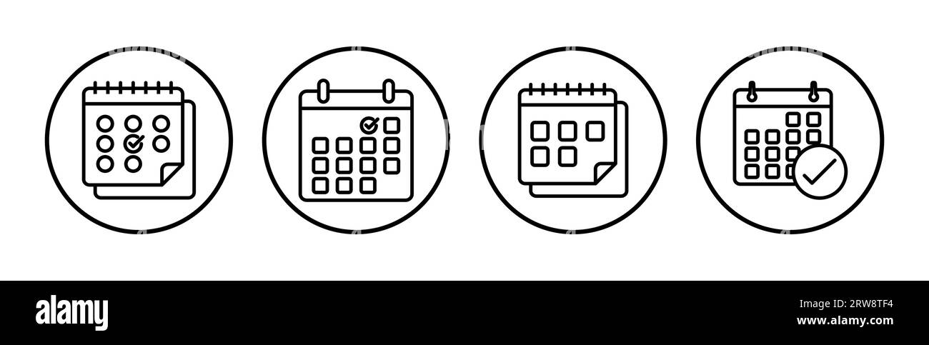 calendar icon vector. Calender symbol Stock Vector Image & Art - Alamy