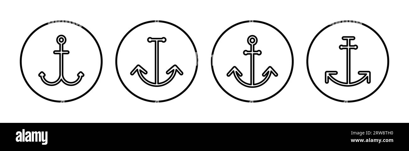 Anchor icon vector. Anchor sign. marine symbol Stock Vector Image & Art ...