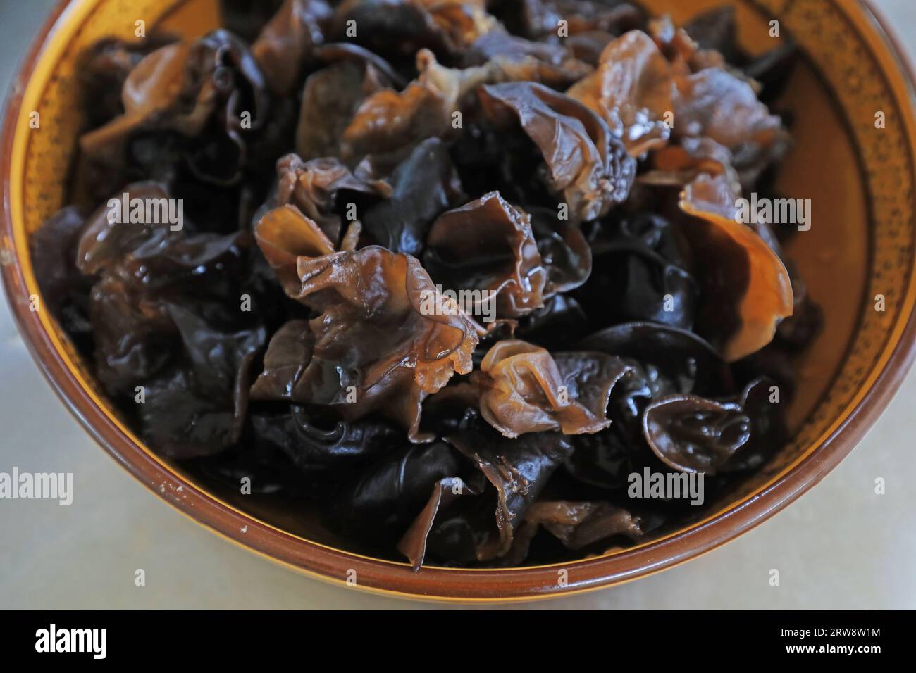 Chinese traditional food material black fungus Stock Photo - Alamy