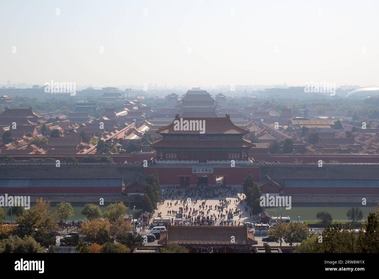 Aerial View Of The Forbidden City Beijing China Square Format Copy