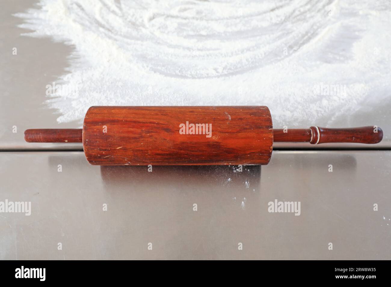 Rolling pin for making cakes Stock Photo - Alamy