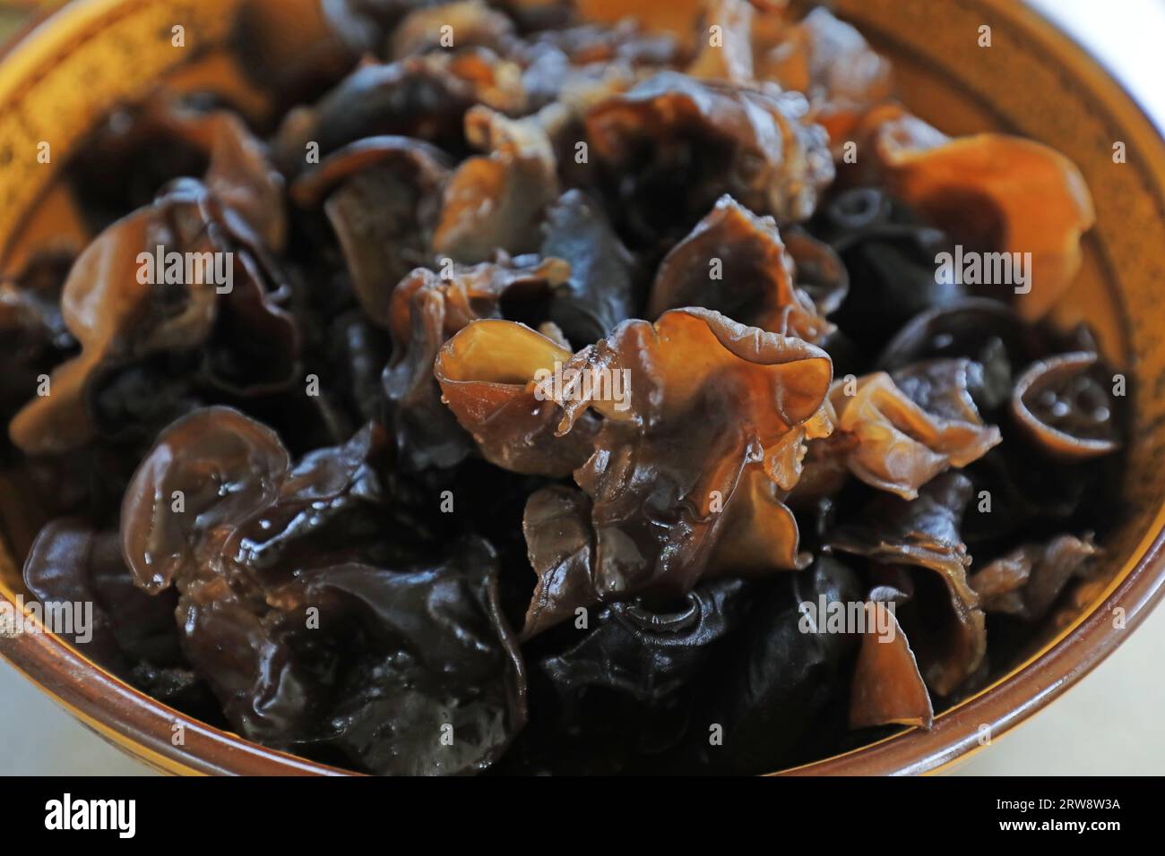 Chinese traditional food material black fungus Stock Photo - Alamy