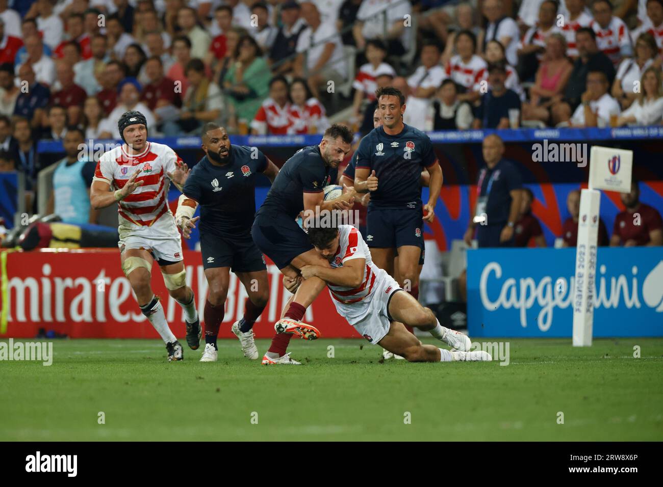 Nice, France. 17th Sep, 2023. Japan's Dylan Riley during the 2023 Rugby ...