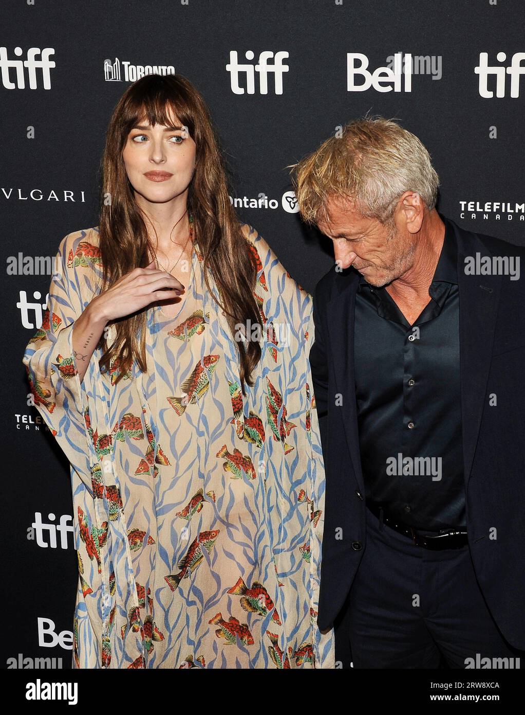 Toronto, Ontario, Canada. 10th Sep, 2023. Dakota Johnson, Sean Penn ...