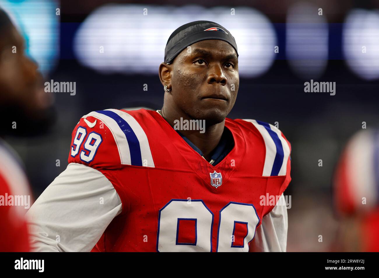 New England Patriots defensive end Keion White (99) during an NFL ...