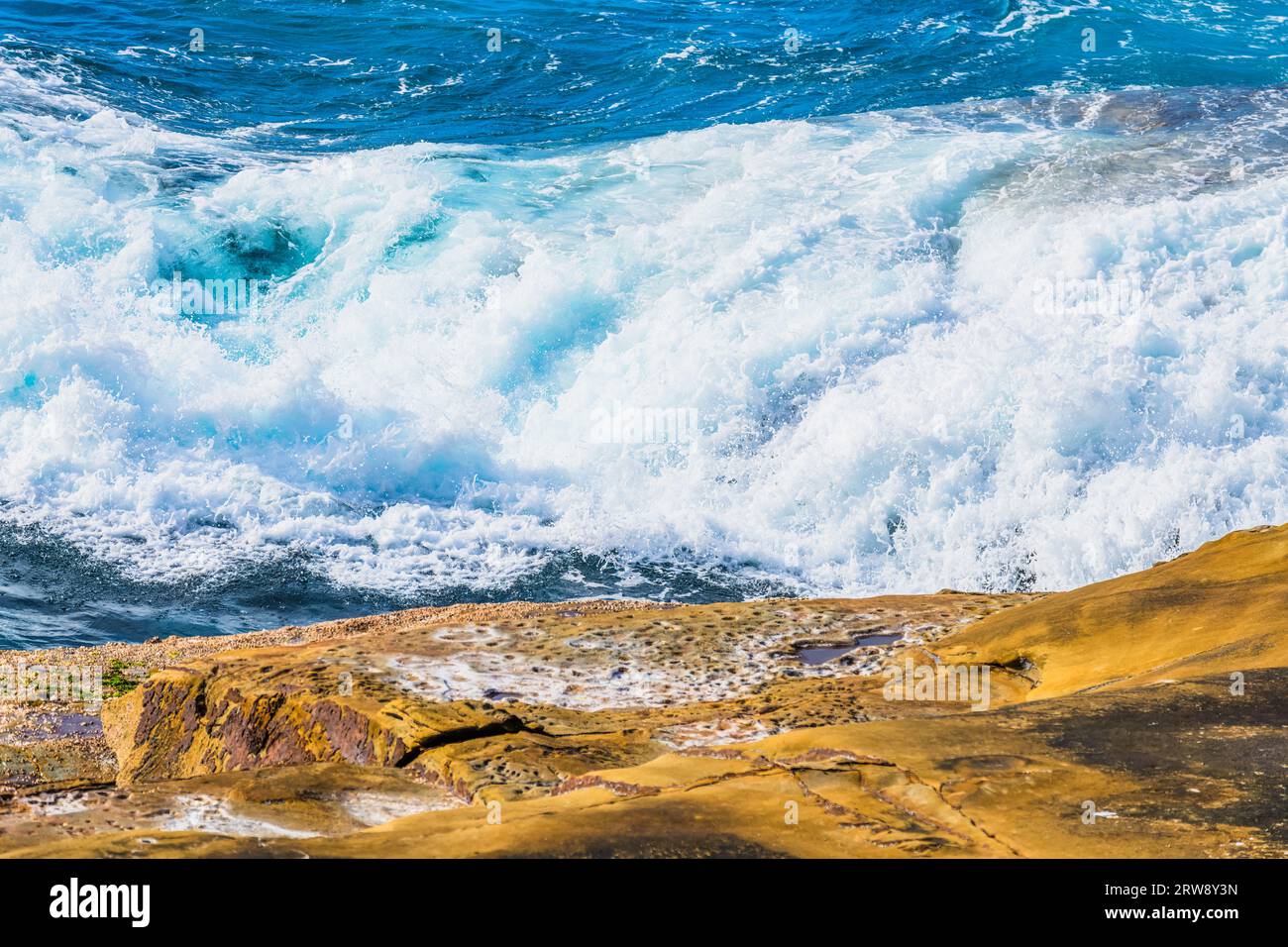Daytime seascape from The Haven at Terrigal on the Central Coast of NSW ...