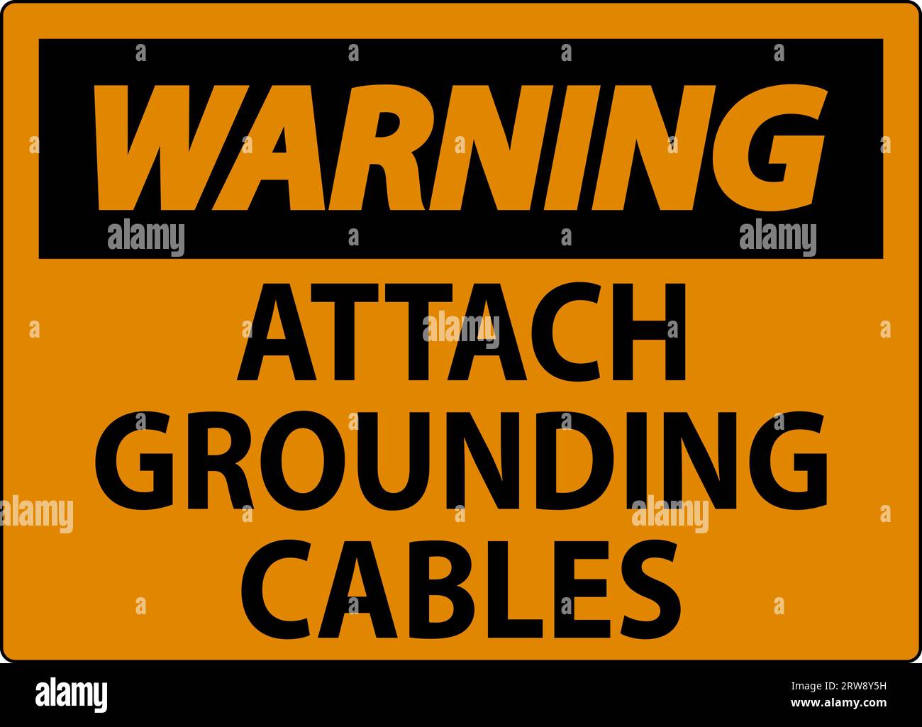 Electrical grounding warning sign hi-res stock photography and images ...
