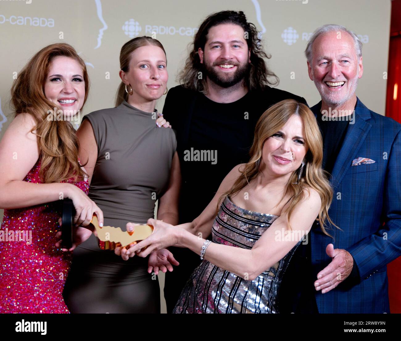 Montreal, Canada. 17th Sep, 2023. The cast of Completement Lycée ...
