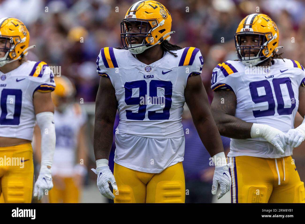 LSU defensive tackle Jordan Jefferson (99) takes the field during the ...