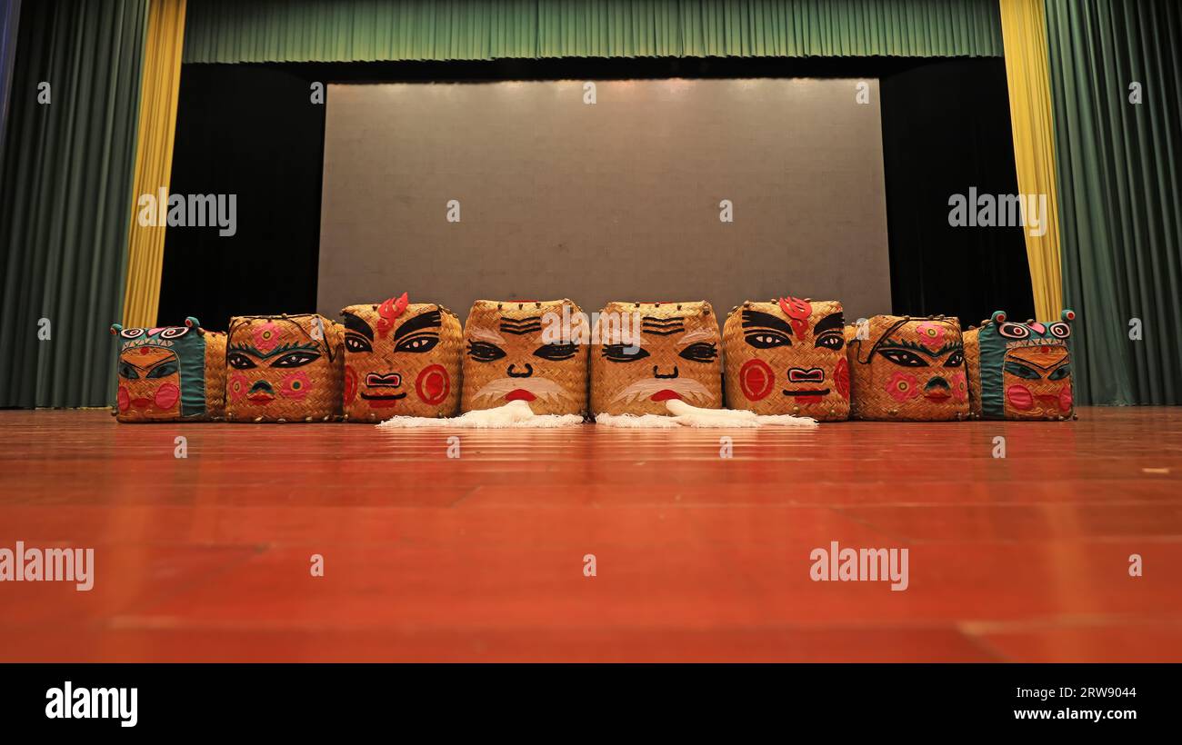 Basket, a traditional Chinese Yangko prop Stock Photo - Alamy