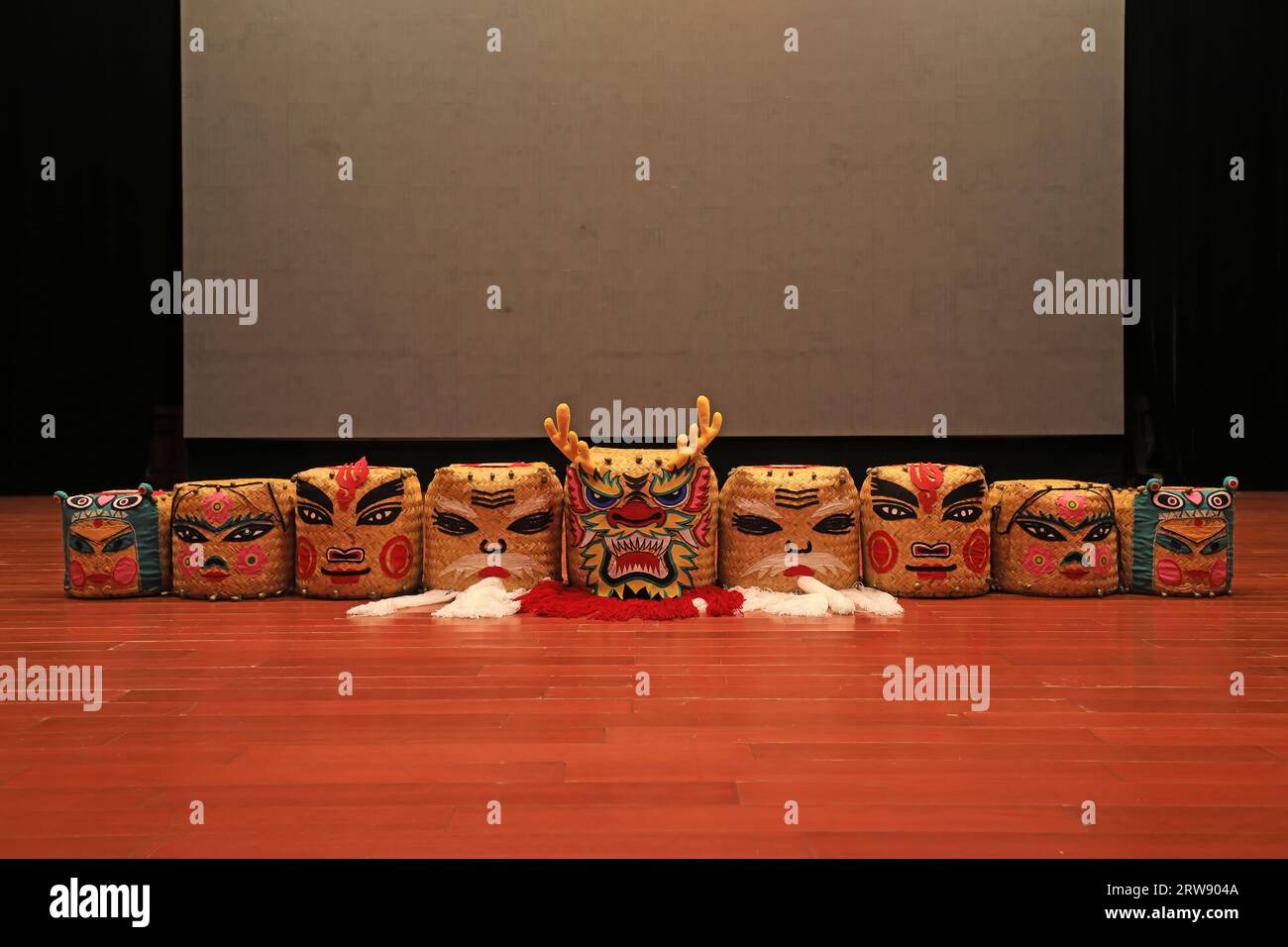 Basket, a traditional Chinese Yangko prop Stock Photo - Alamy