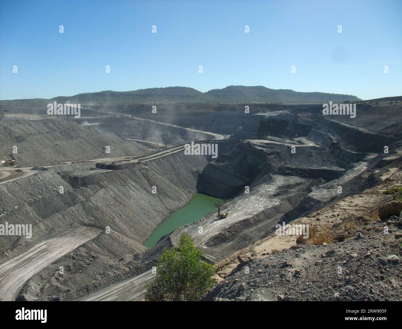 Open pit coal mining operations in Australia Stock Photo - Alamy