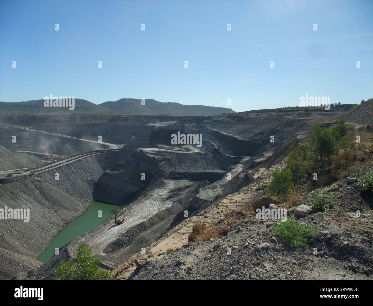 Open pit coal mining operations in Australia Stock Photo - Alamy